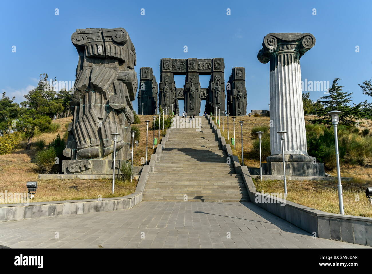 The History of Georgia Monument, located near Tbilisi Sea, was created ...