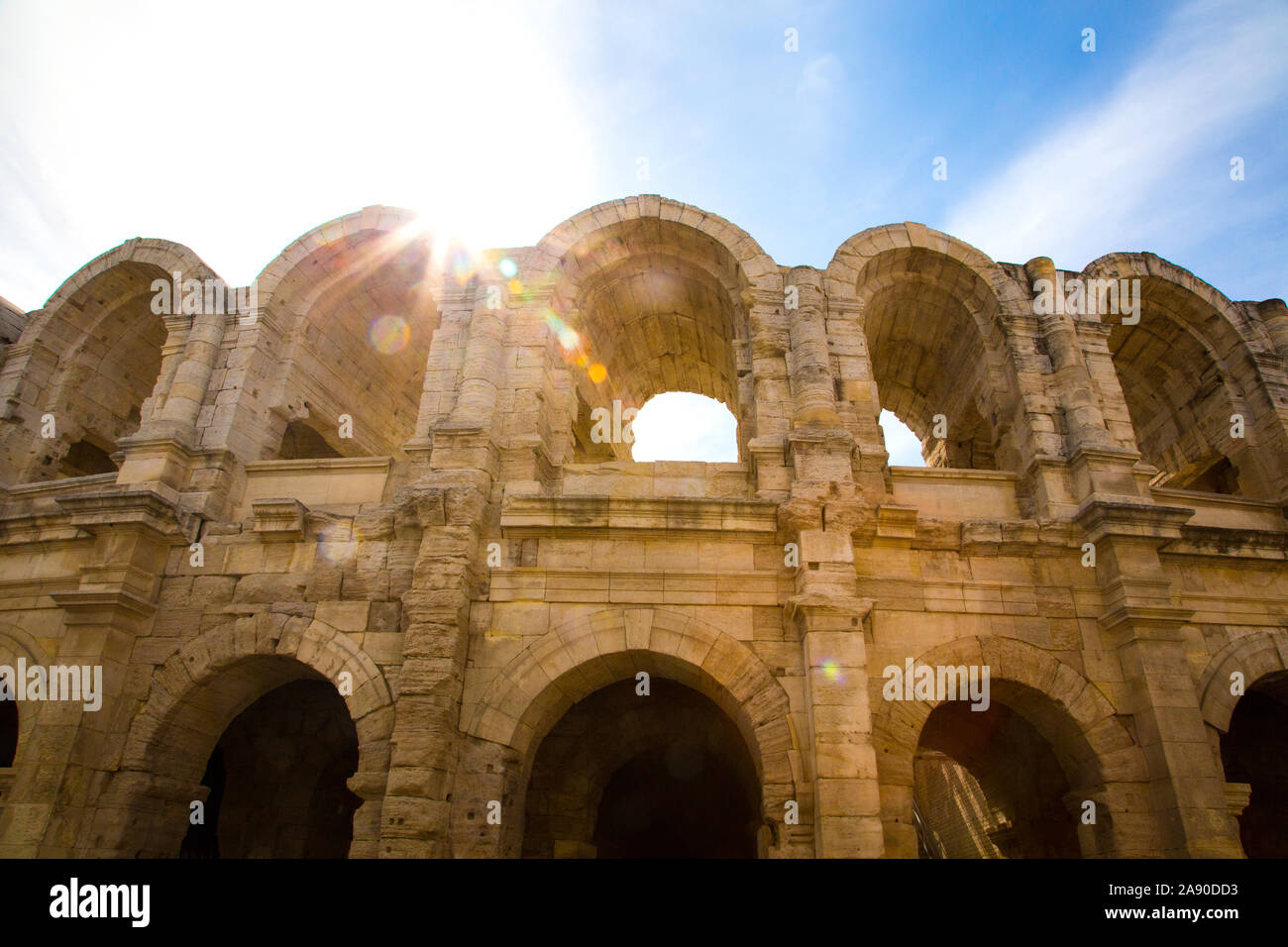 Roman Amphitheatre in Arles France Stock Photo - Alamy