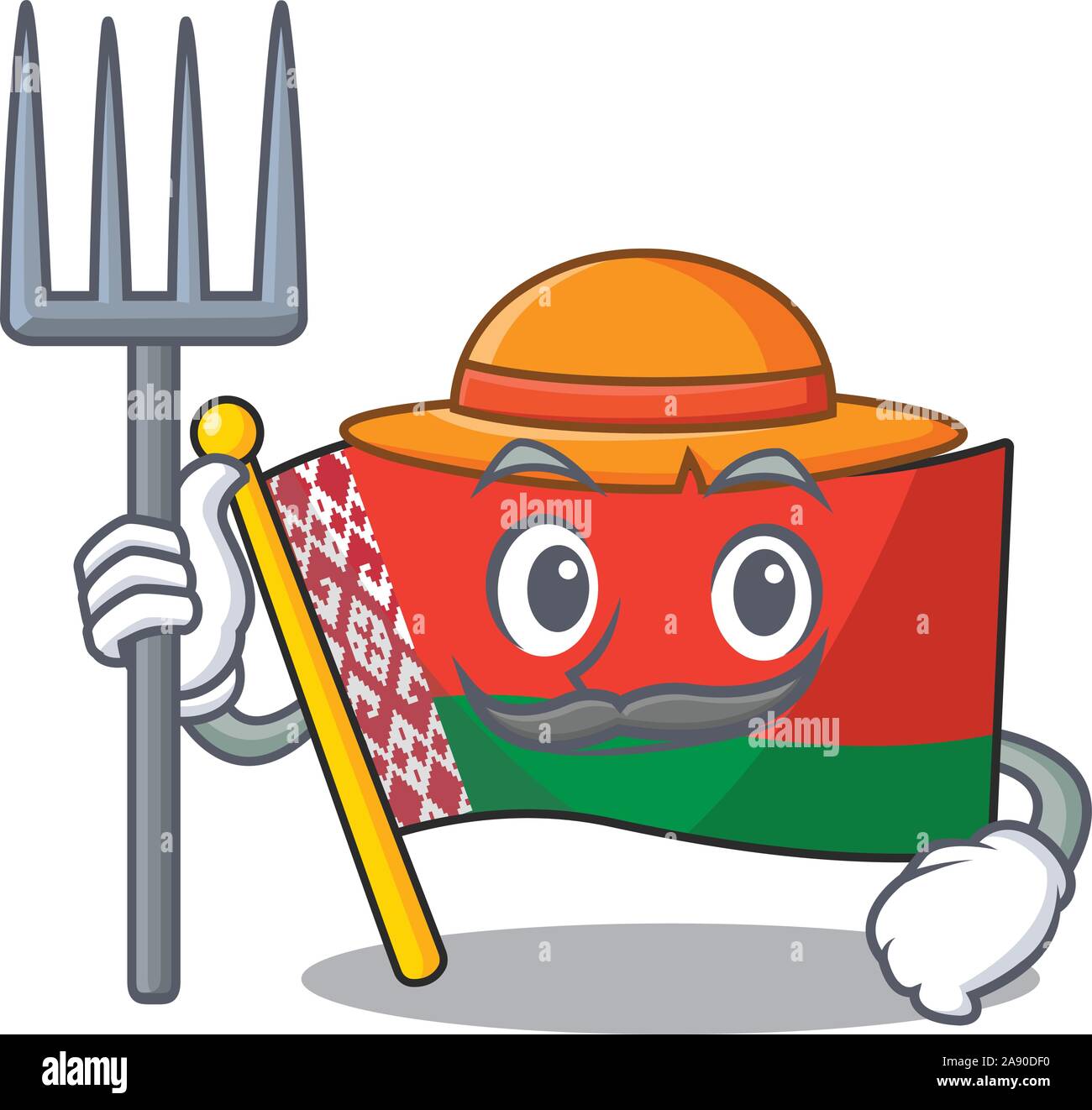 flag belarus in the cartoon shape farmer Stock Vector Image & Art - Alamy