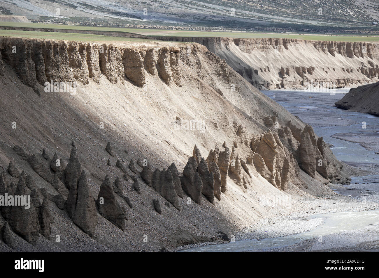 Soil erosions at Sarchu, Himachal Pradesh, India Stock Photo - Alamy