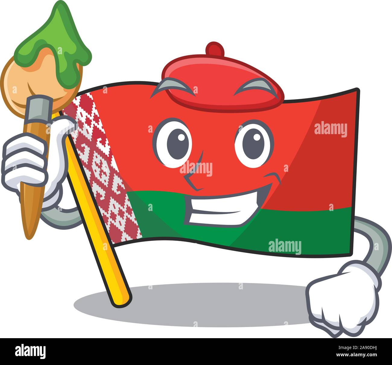 Belarus painting Stock Vector Images - Alamy