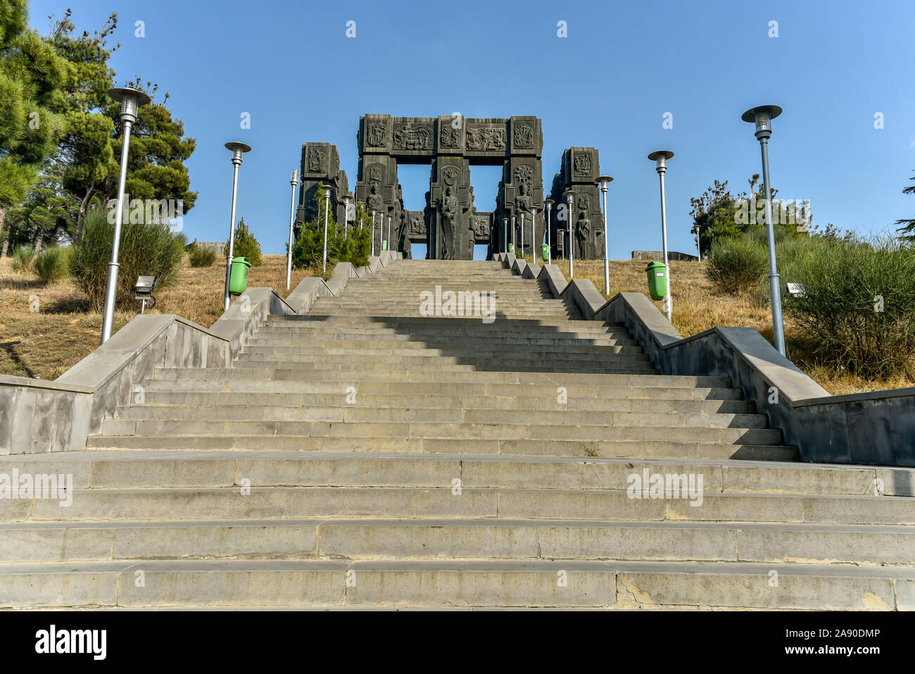The History of Georgia Monument, located near Tbilisi Sea, was created ...