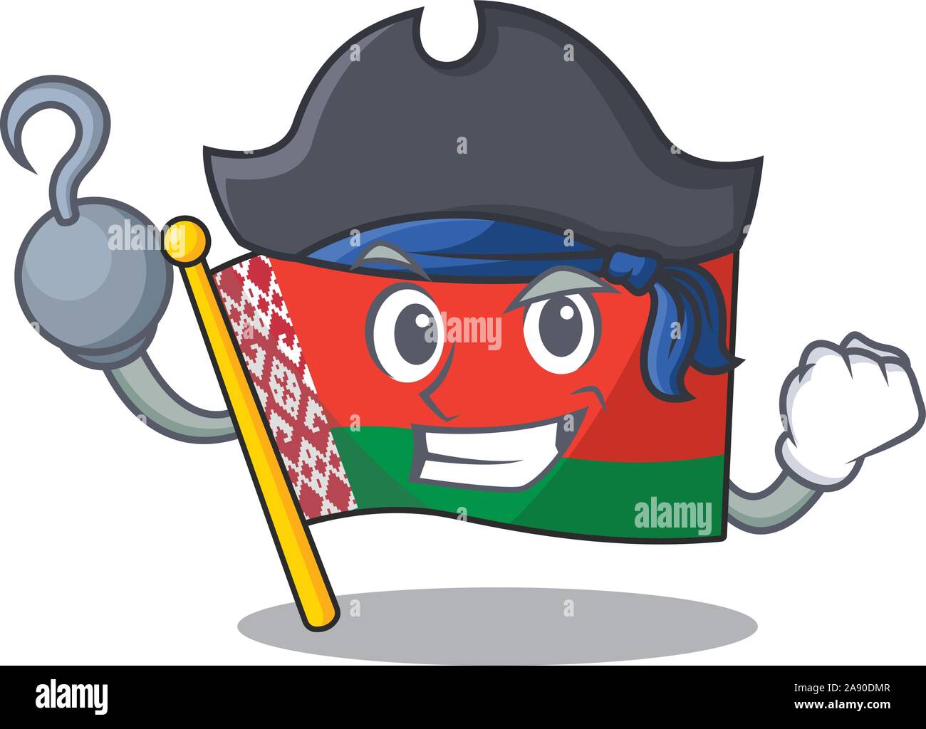 flag belarus in the cartoon shape pirate Stock Vector Image & Art - Alamy