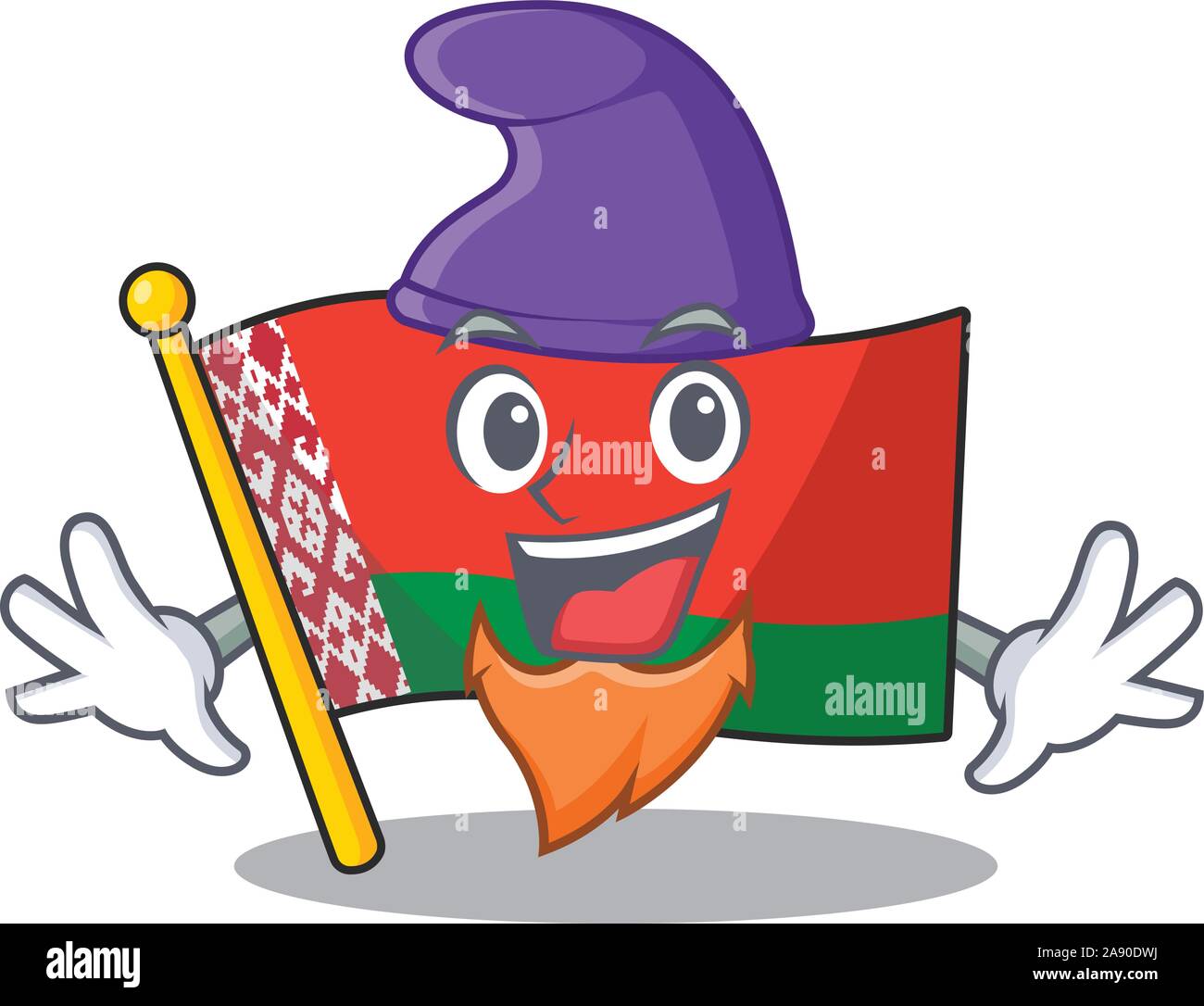 elf flag belarus in the cartoon shape Stock Vector Image & Art - Alamy