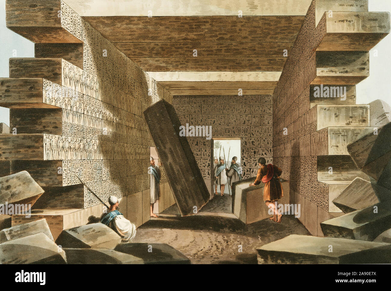 Interior of the Temple of Jupiter Ammon from Views in the Ottoman ...