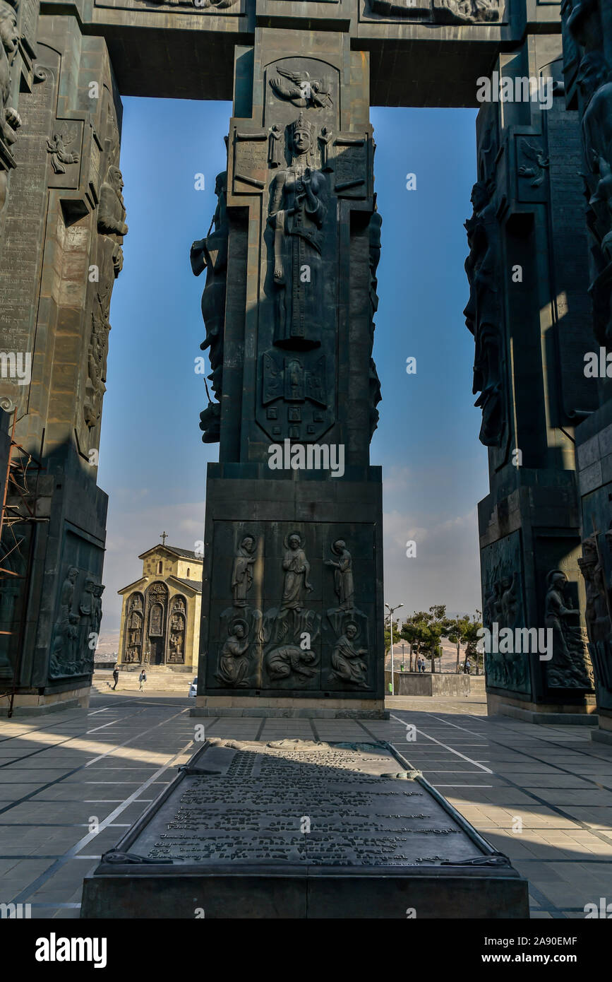 The History of Georgia Monument, located near Tbilisi Sea, was created ...