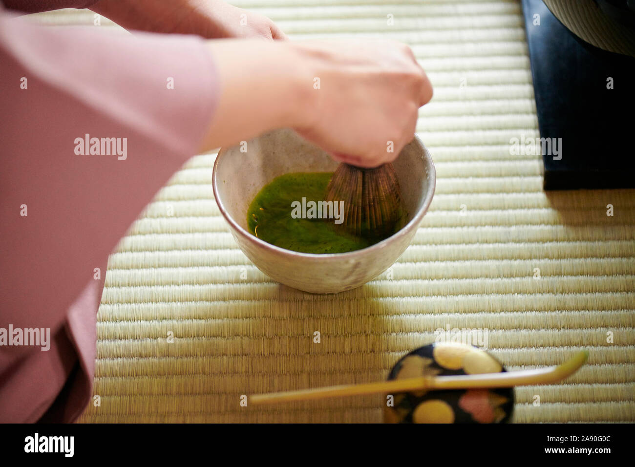 Japanese traditional tea ceremony Stock Photo - Alamy