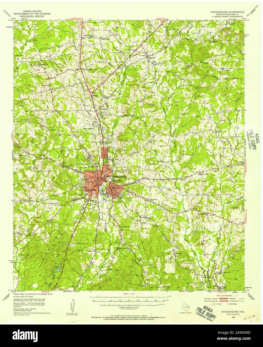 Map of nacogdoches hi-res stock photography and images - Alamy