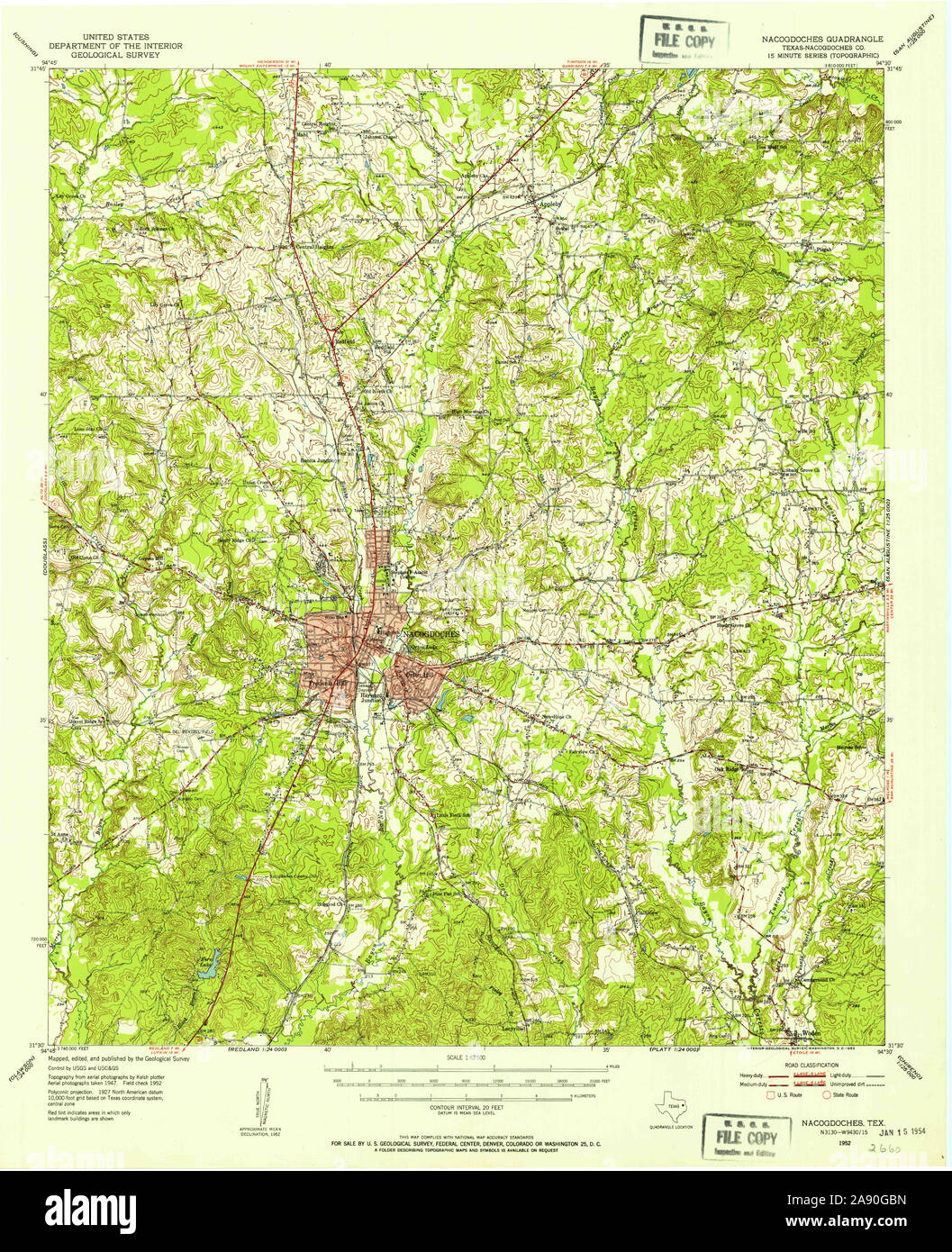 Map of nacogdoches hi-res stock photography and images - Alamy