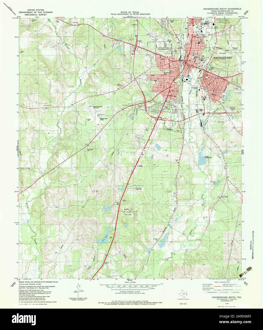Map of nacogdoches texas hi-res stock photography and images - Alamy