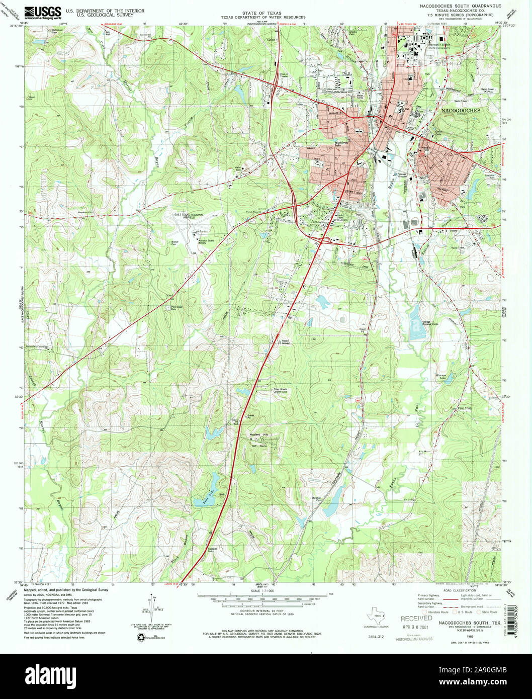 Map of nacogdoches hi-res stock photography and images - Alamy