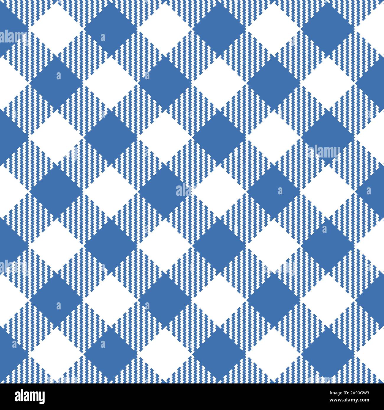 Blue Gingham seamless pattern. Texture from squares for - plaid ...