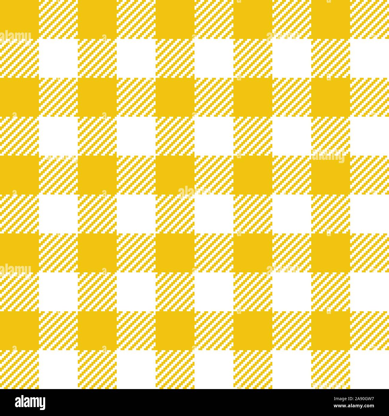 Yellow Gingham seamless pattern. Texture from squares for - plaid ...