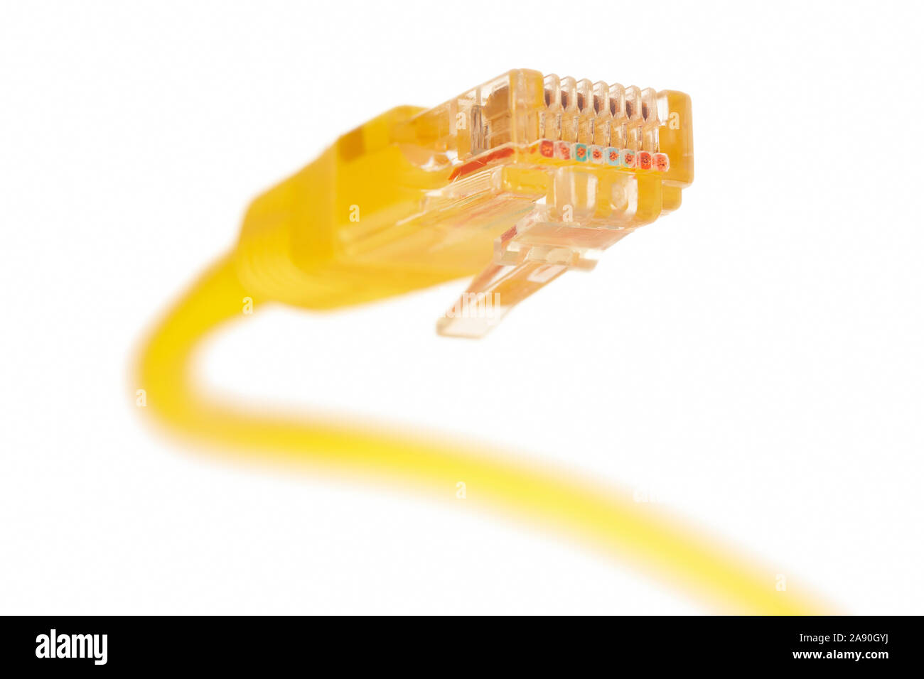 Ethernet cable lan internet wire data connection. Networking and ...