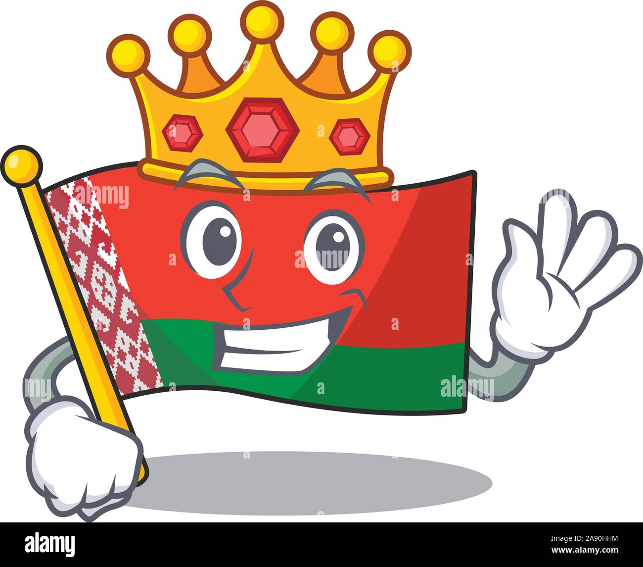 Wavy belarusian flag hi-res stock photography and images - Alamy