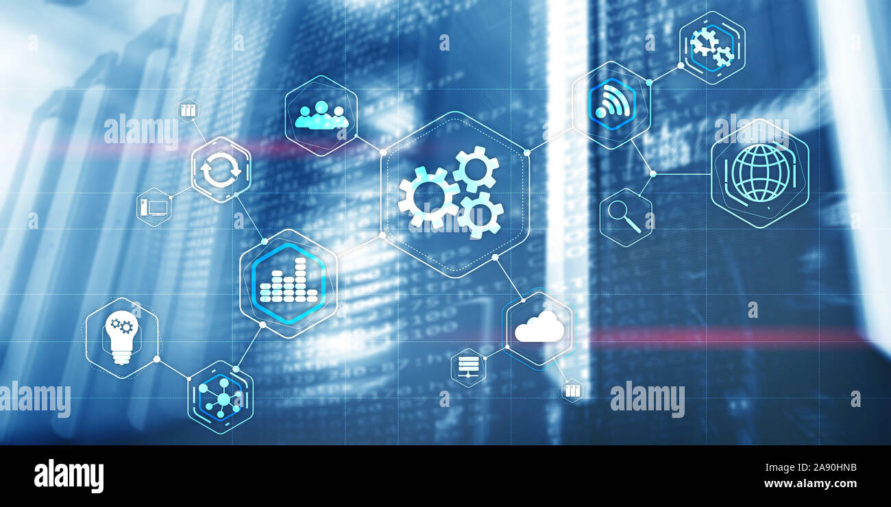 Cogwheel Gears abstract background business technology automation ...