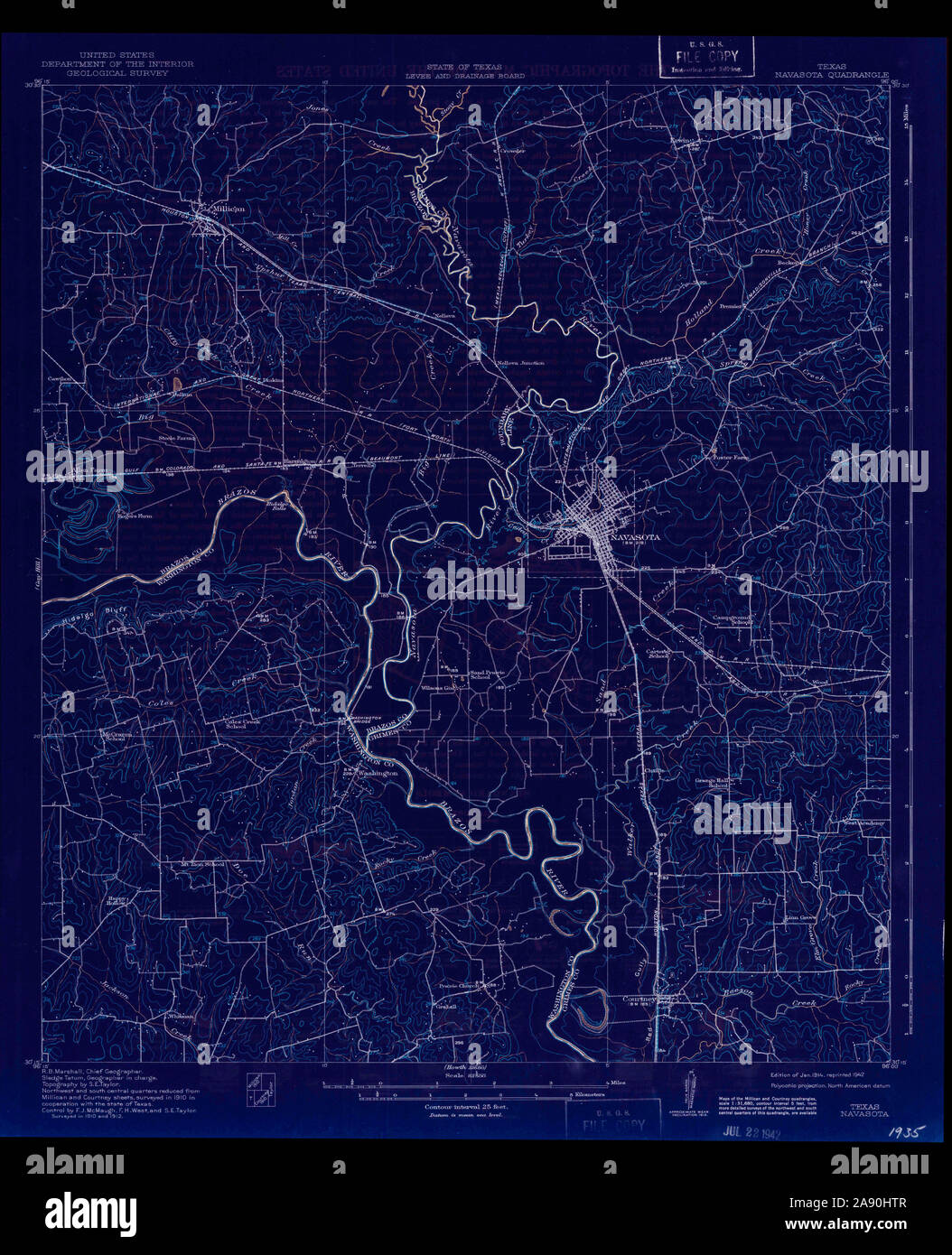 Map of navasota hi-res stock photography and images - Alamy