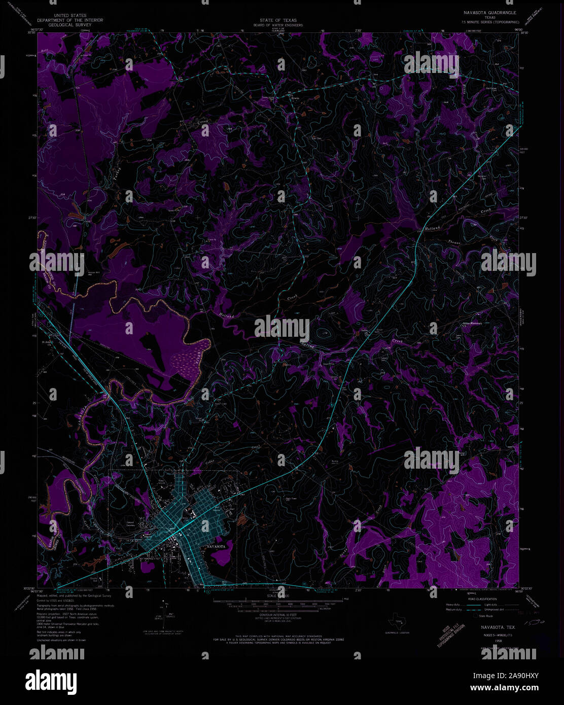 Map of navasota hi-res stock photography and images - Alamy