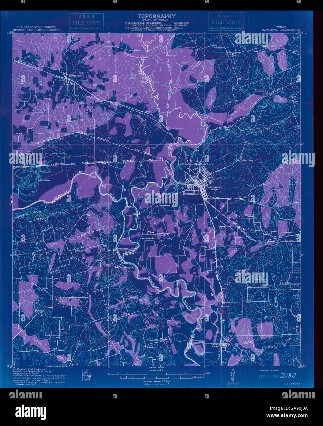Map of navasota hi-res stock photography and images - Alamy