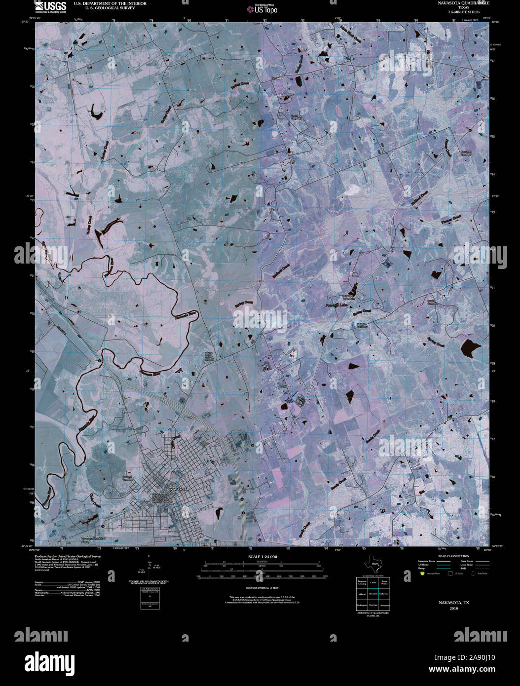 Map of navasota hi-res stock photography and images - Alamy