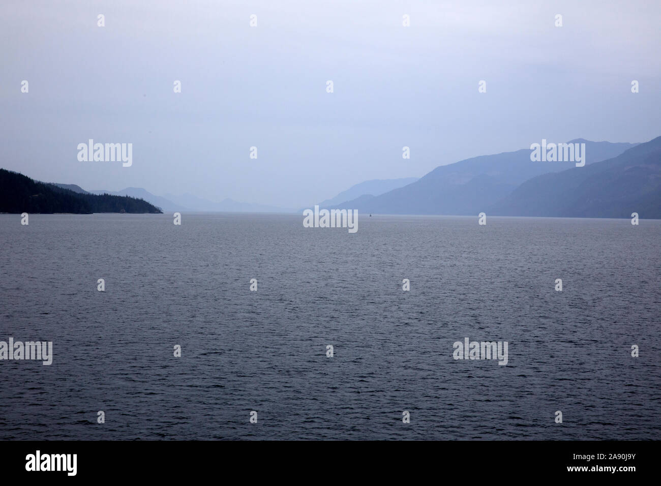 Inside Passage coastline landscape, Inside Passage, Alaska, USA Stock ...