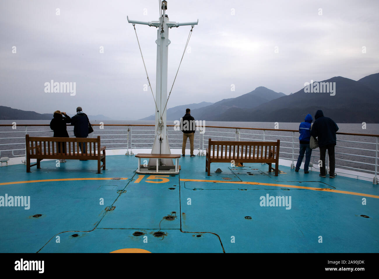 Inside Passage coastline landscape, Inside Passage, Alaska, USA Stock ...