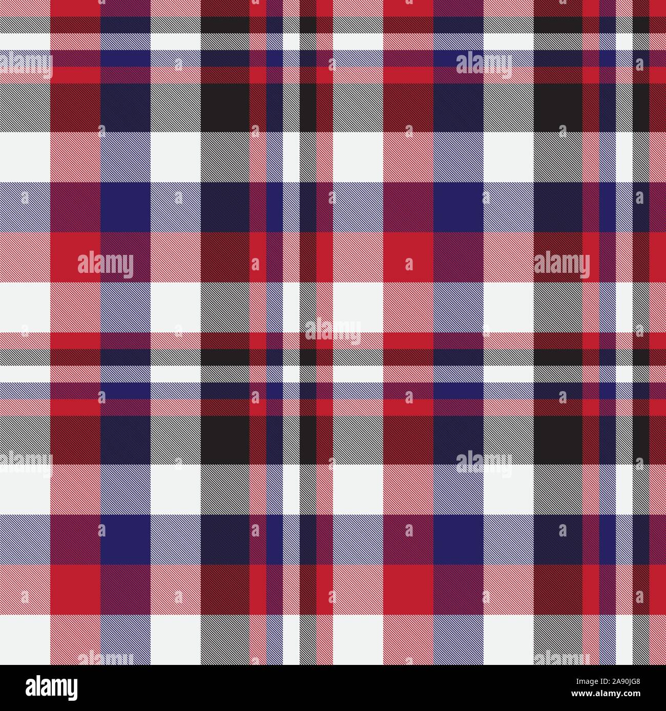 Classic Modern Plaid Tartan Seamless Pattern in Vector - This is a ...