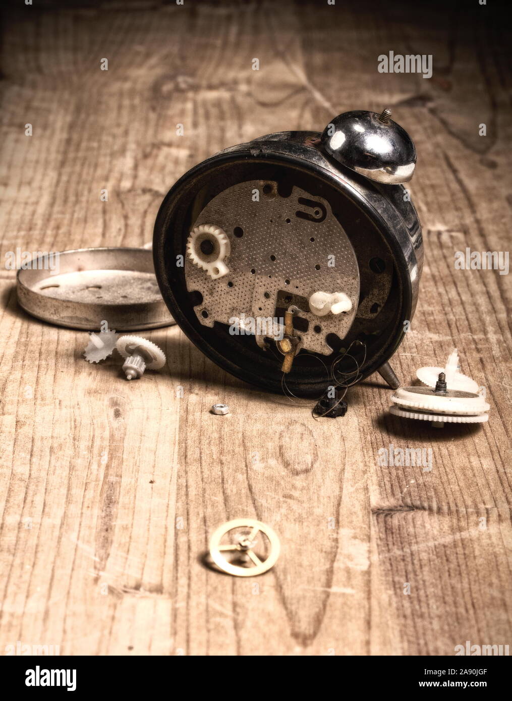 Old Broken Alarm Stock Photo - Alamy