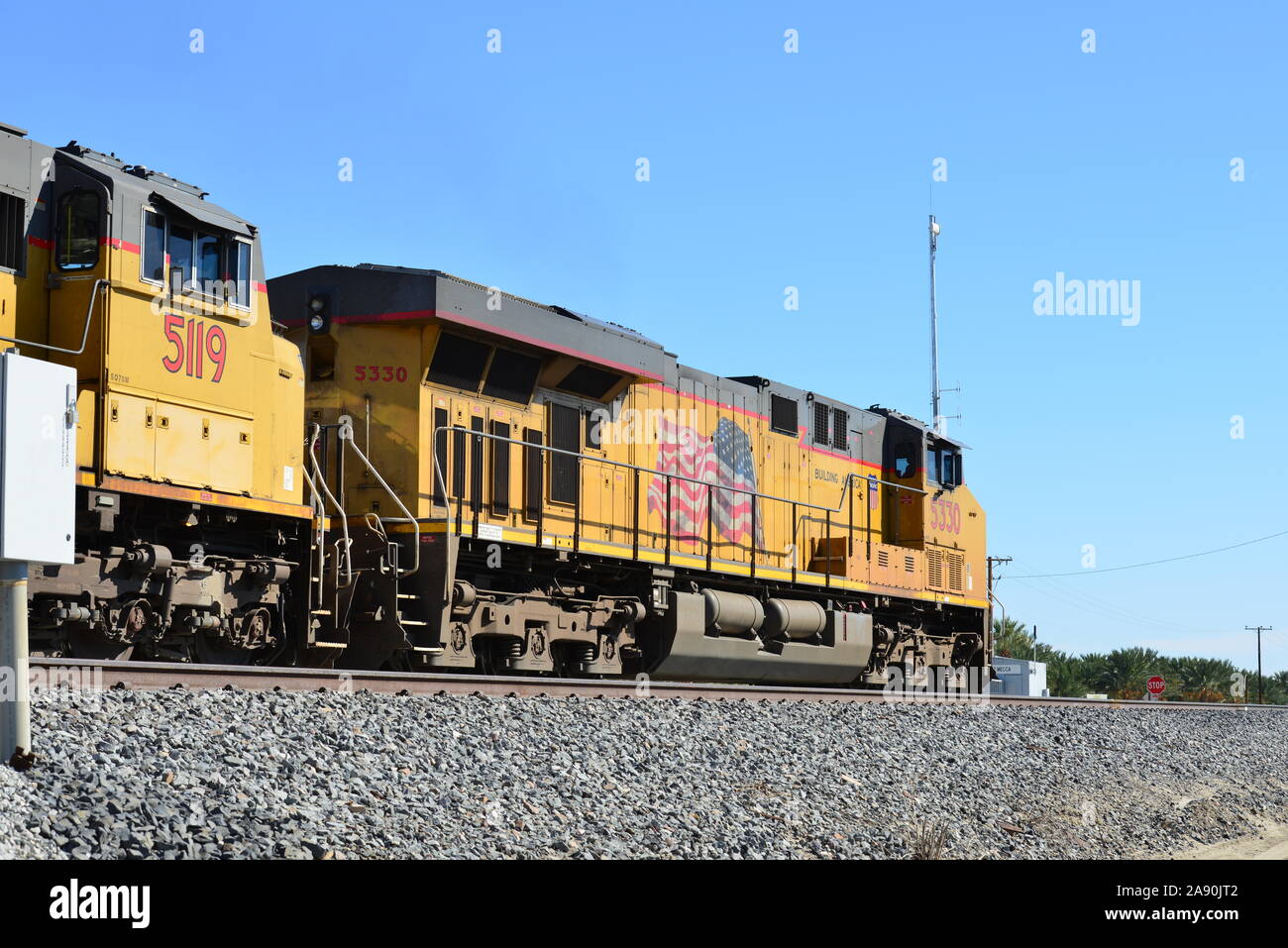 General Electric ET44AH locomotive Stock Photo - Alamy