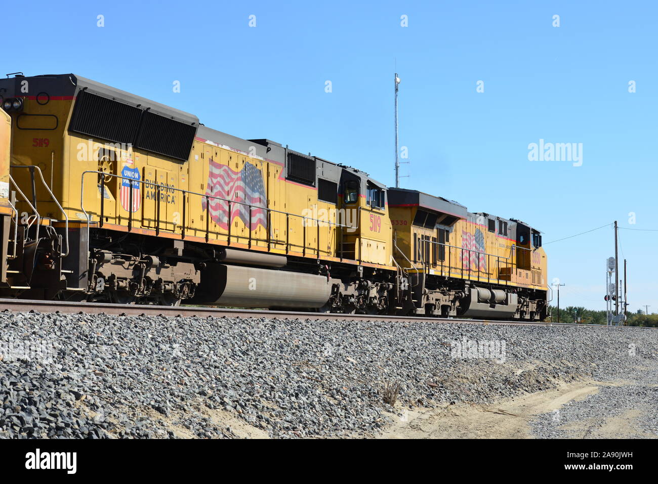 General Electric ET44AH locomotive Stock Photo - Alamy