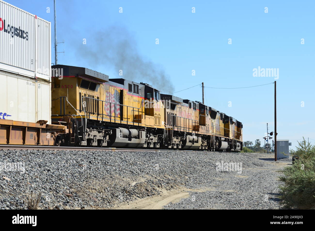 General Electric ET44AH locomotive Stock Photo - Alamy
