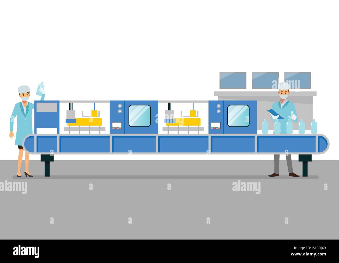 Plastic factory worker Stock Vector Images - Alamy