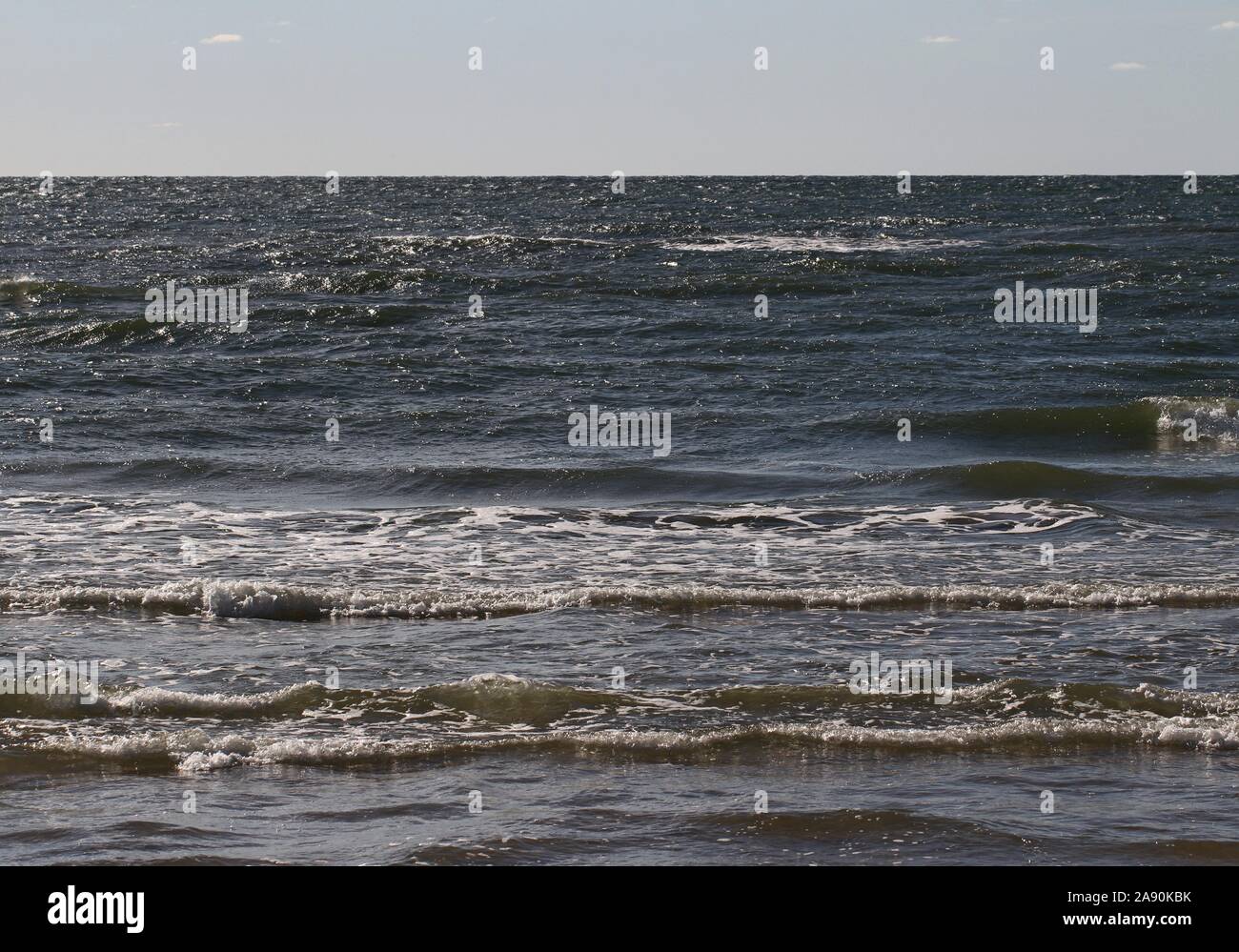 Grey wavy Baltic sea water Stock Photo - Alamy