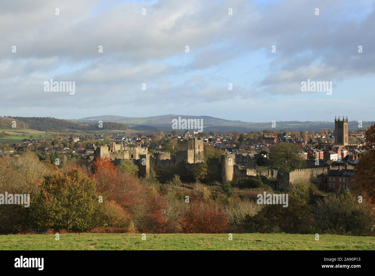 Ludlow castle, Shropshire, England, UK Stock Photo - Alamy