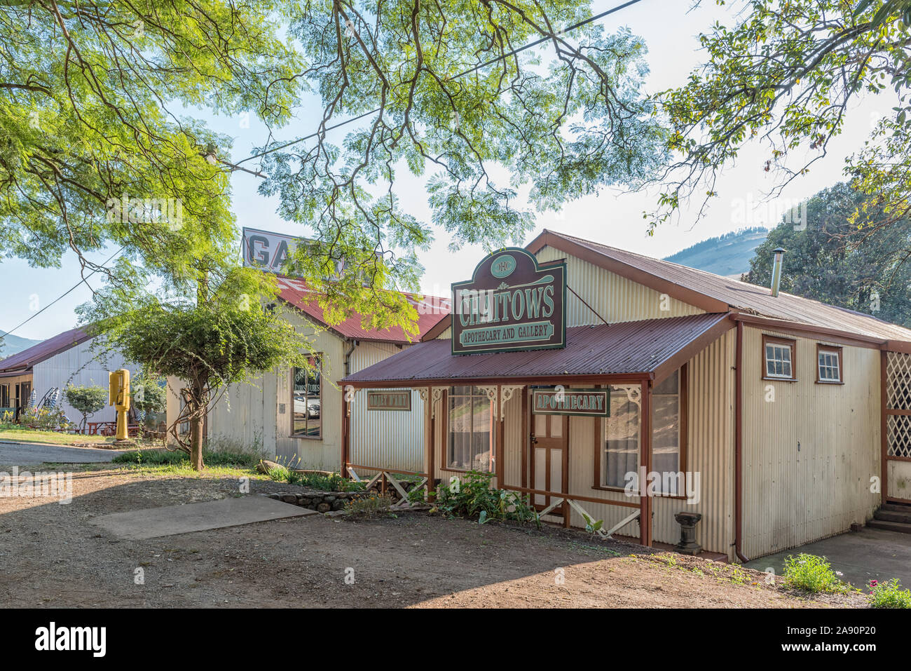 PILGRIMS REST, SOUTH AFRICA - MAY 21, 2019: A street scene, with ...