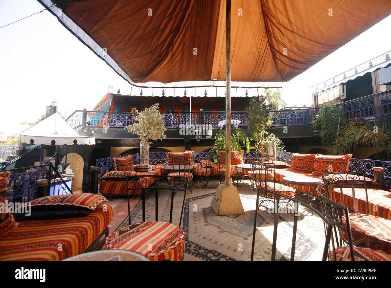 Restaurant. Marrakech. Marrakesh, Morocco, North Africa, Africa Stock ...