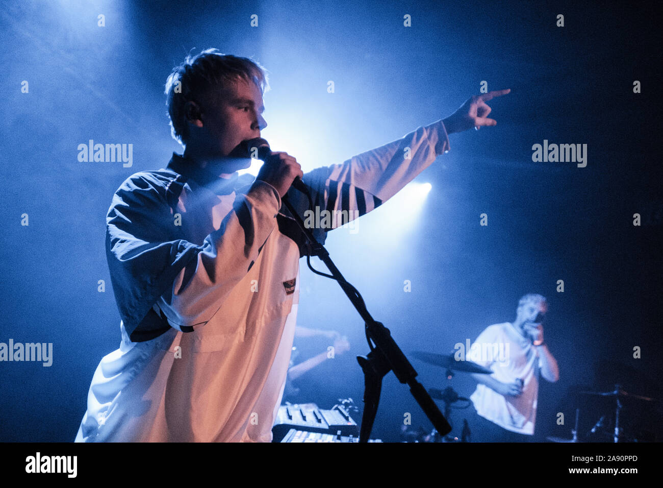 Copenhagen, Denmark. 09th, November 2019. The Danish band Farveblind ...