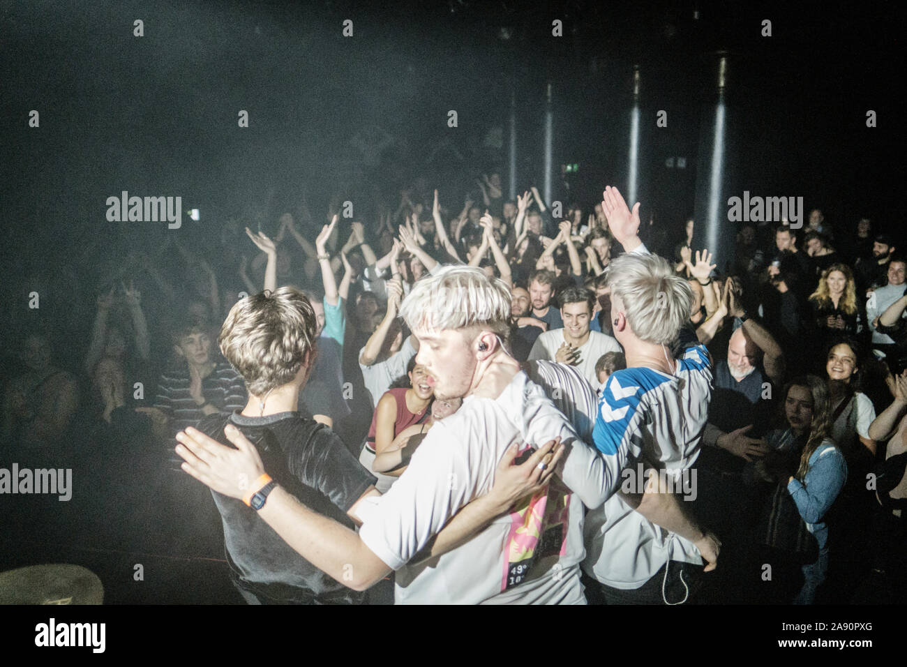Copenhagen, Denmark. 09th, November 2019. The Danish band Farveblind ...