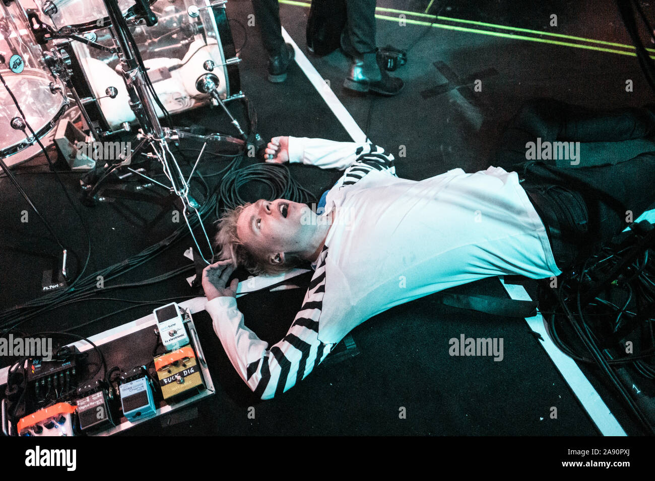 Copenhagen, Denmark. 09th, November 2019. The Danish band Farveblind ...