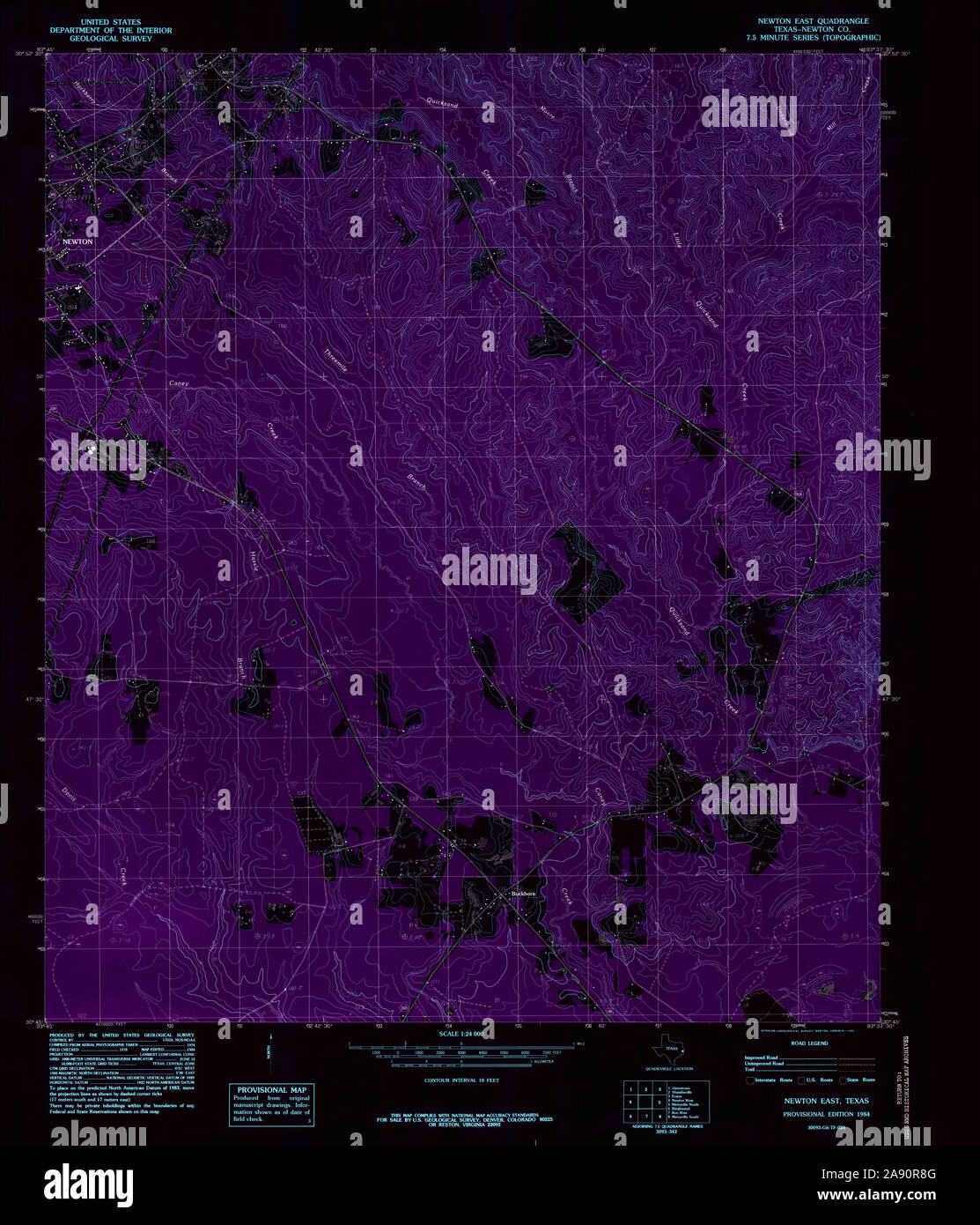 Newton texas map hi-res stock photography and images - Alamy