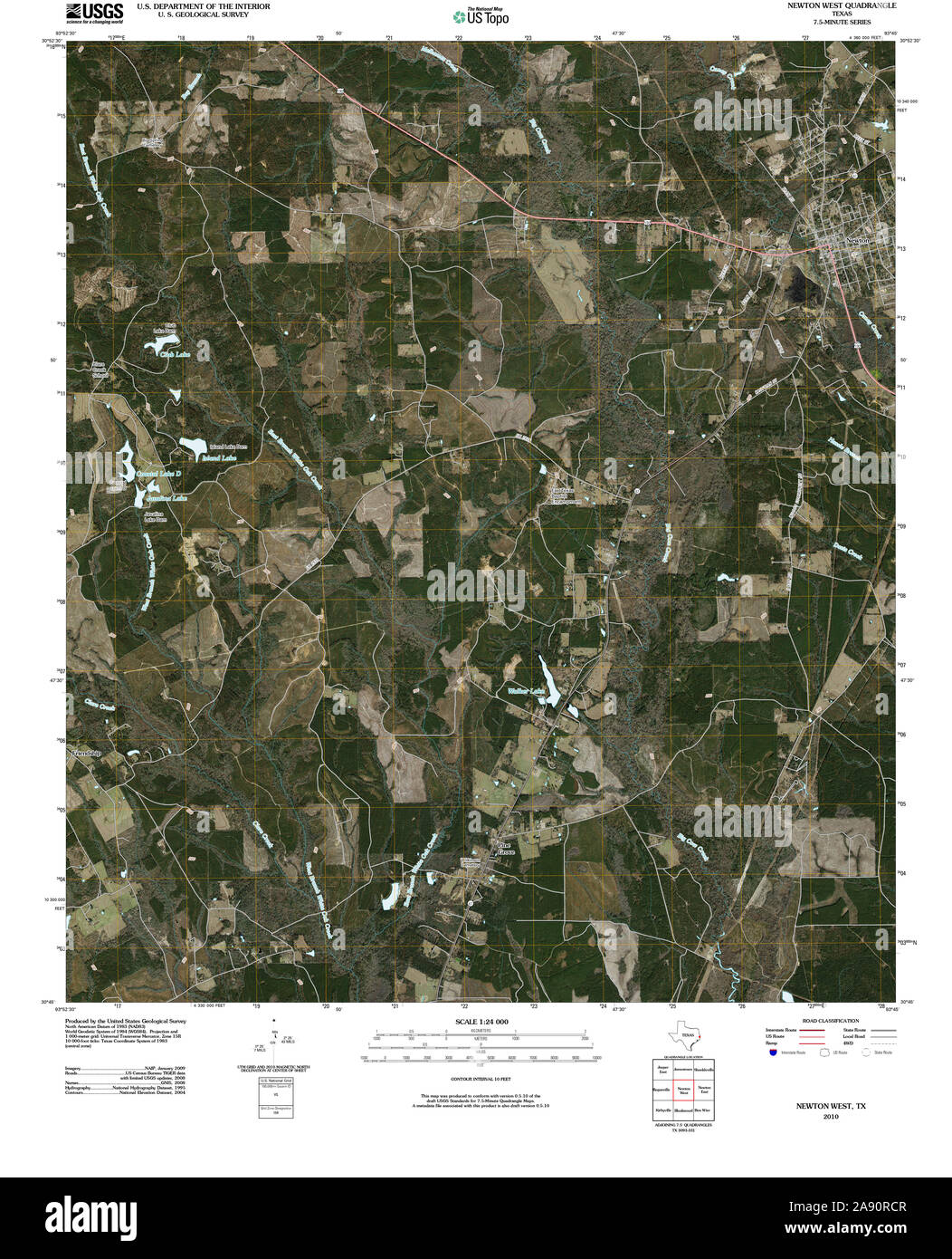 Newton texas map hi-res stock photography and images - Alamy