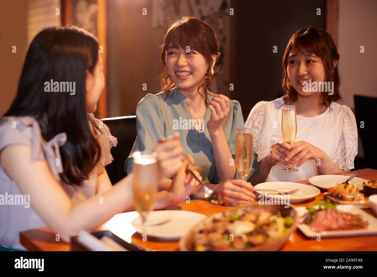 Young Japanese friends having fun together Stock Photo - Alamy