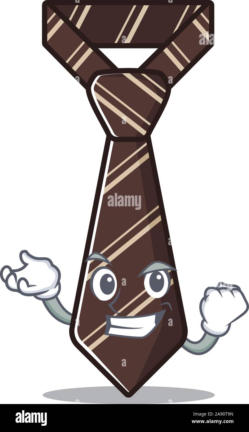 tie isolated successful with on the cartoon Stock Vector Image & Art ...