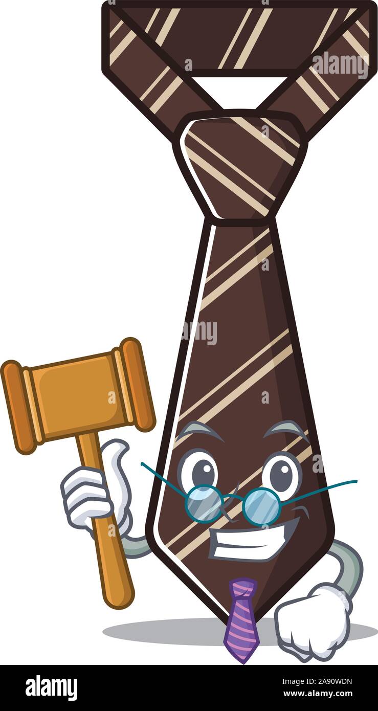 judge smiling tie isolated on the cartoon Stock Vector Image & Art - Alamy