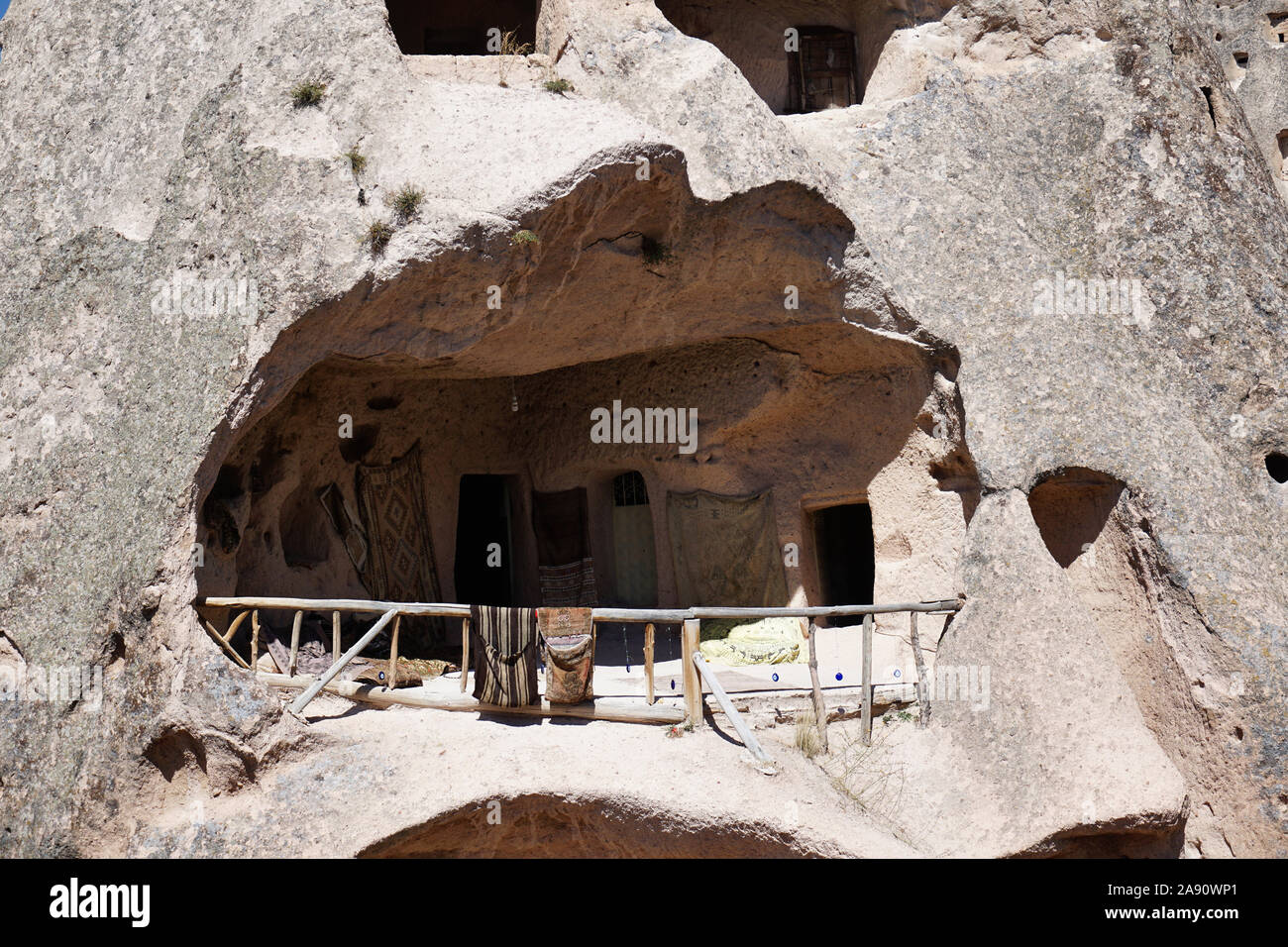 Troglodyte cave house on the slopes of Cappadocia Stock Photo - Alamy