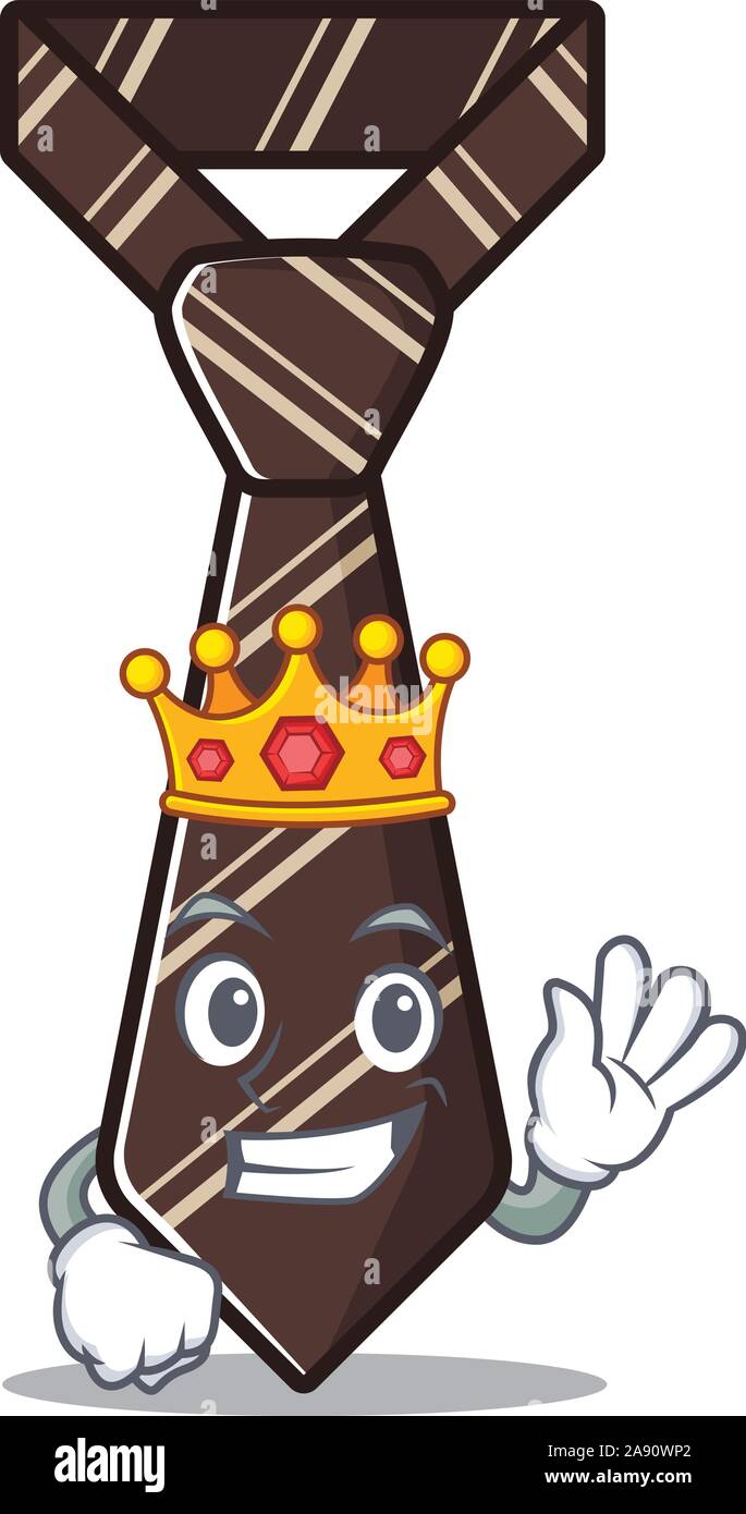 king smiling tie isolated on the cartoon Stock Vector Image & Art - Alamy