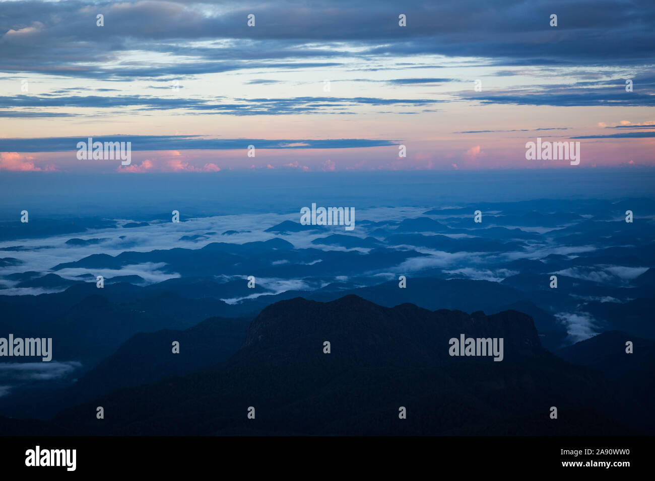 View from the Adam's Peak Stock Photo - Alamy