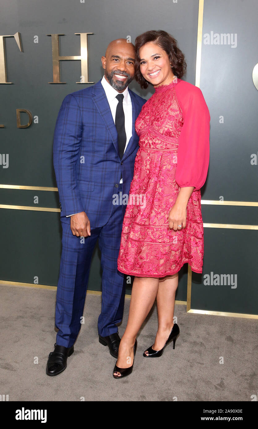 Beverly Hills, Ca. 11th Nov, 2019. Michael Beach, Elisha Wilson, at Apple's Truth Be Told ...