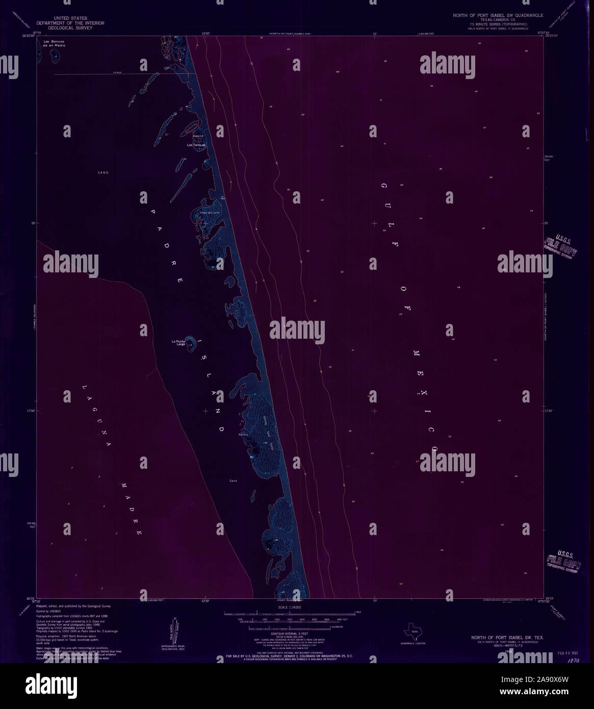 Map of port isabel hi-res stock photography and images - Alamy