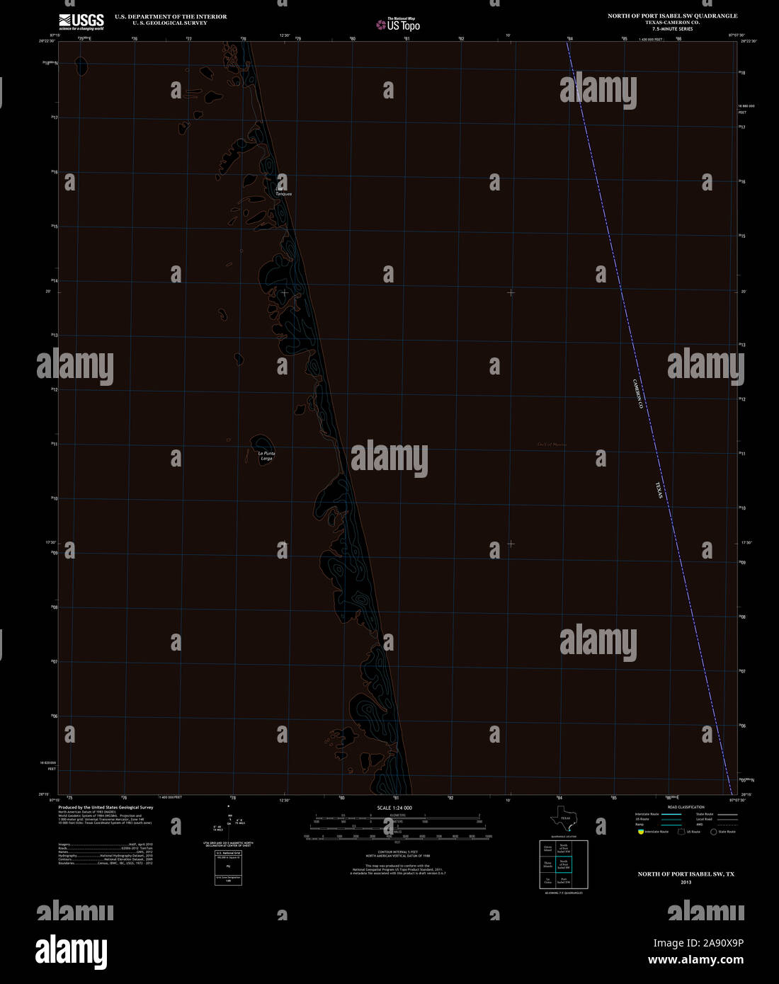 Map of port isabel hi-res stock photography and images - Alamy